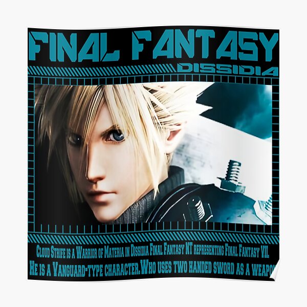 Final Fantasy Xiv Cloud Strife Poster For Sale By Votrevpx Redbubble