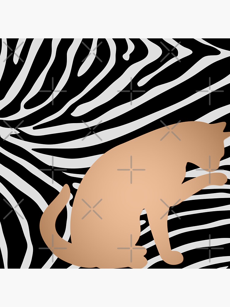 "Cat Vs. Tiger" Sticker for Sale by luciferado | Redbubble