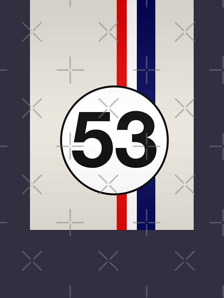 "Herbie 53 Racing stripes" T-shirt for Sale by RJWautographics ...