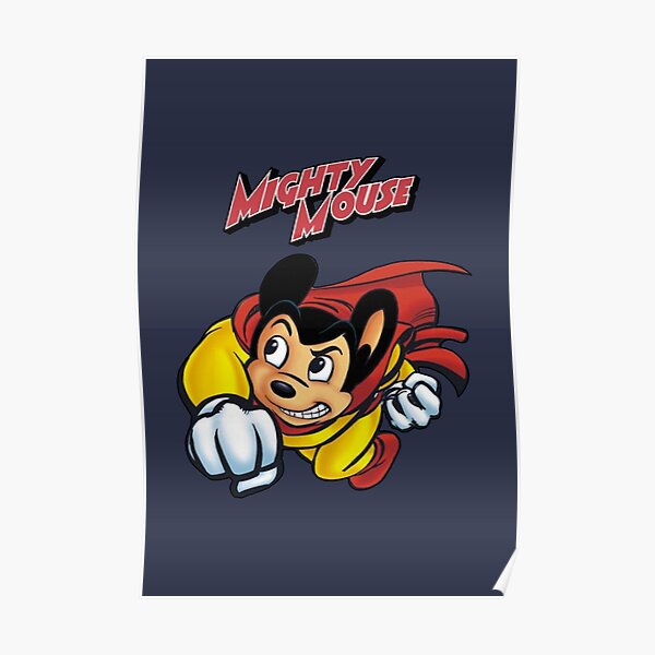 Póster «Ratón poderoso» de nostalgic-stuff | Redbubble