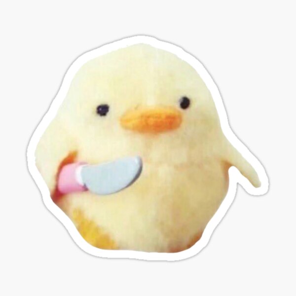 "stabby duck" Sticker for Sale by mcbingus | Redbubble