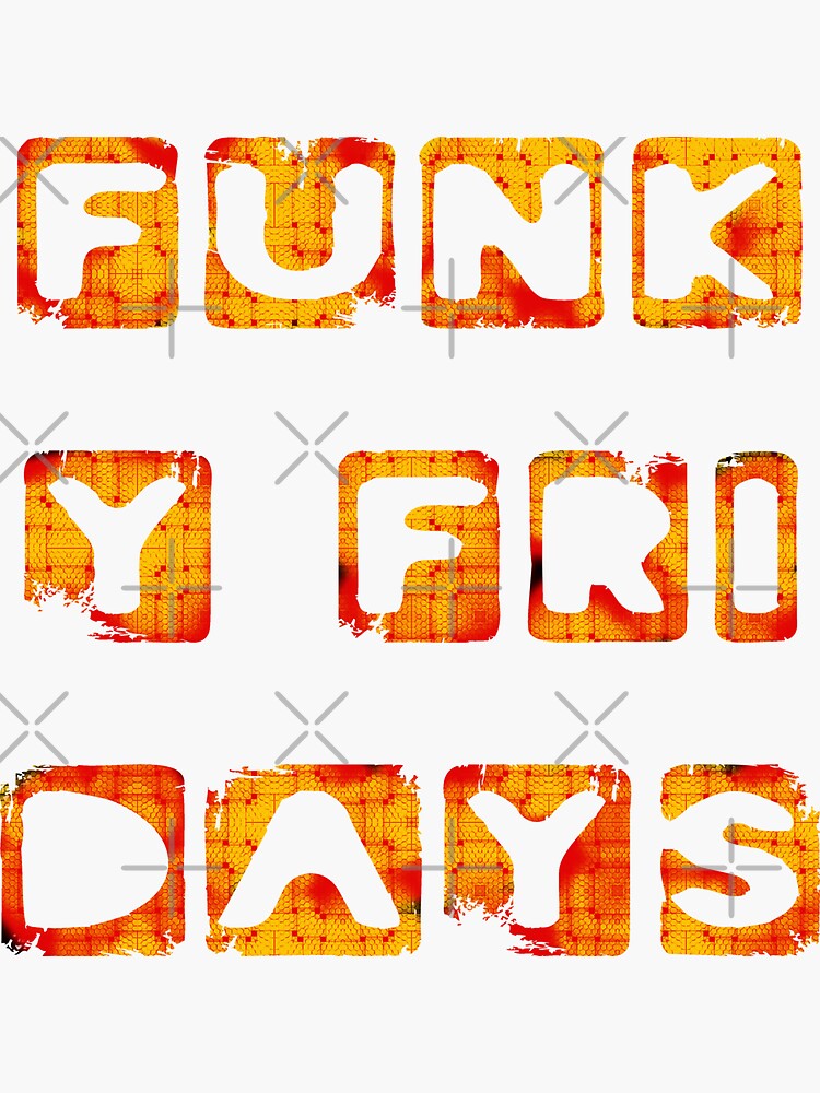 "Funky Fridays weekend freedom holiday Sunshine" Sticker for Sale by ...