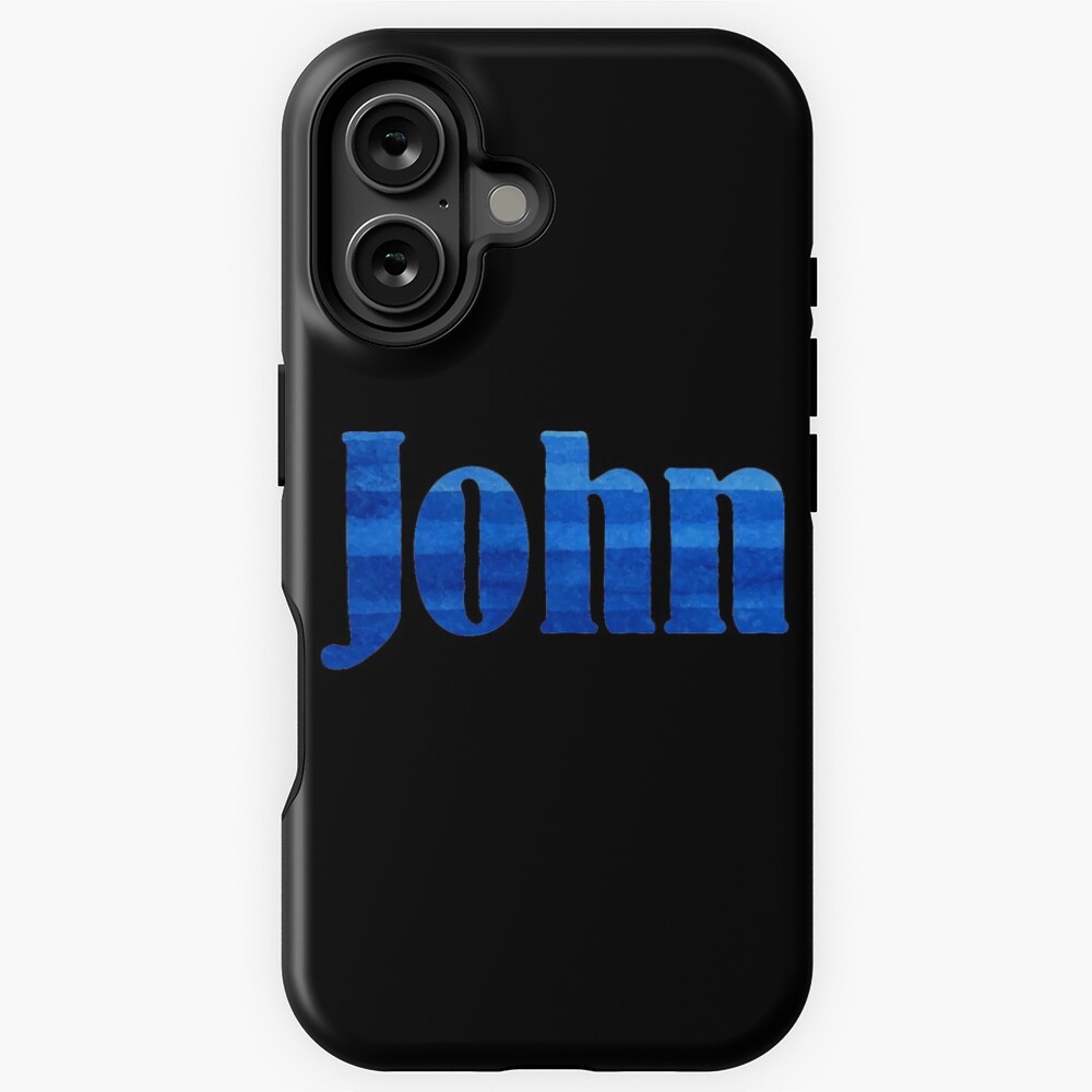 "John boys name blue watercolor design" Sticker for Sale by ComicKitsch ...