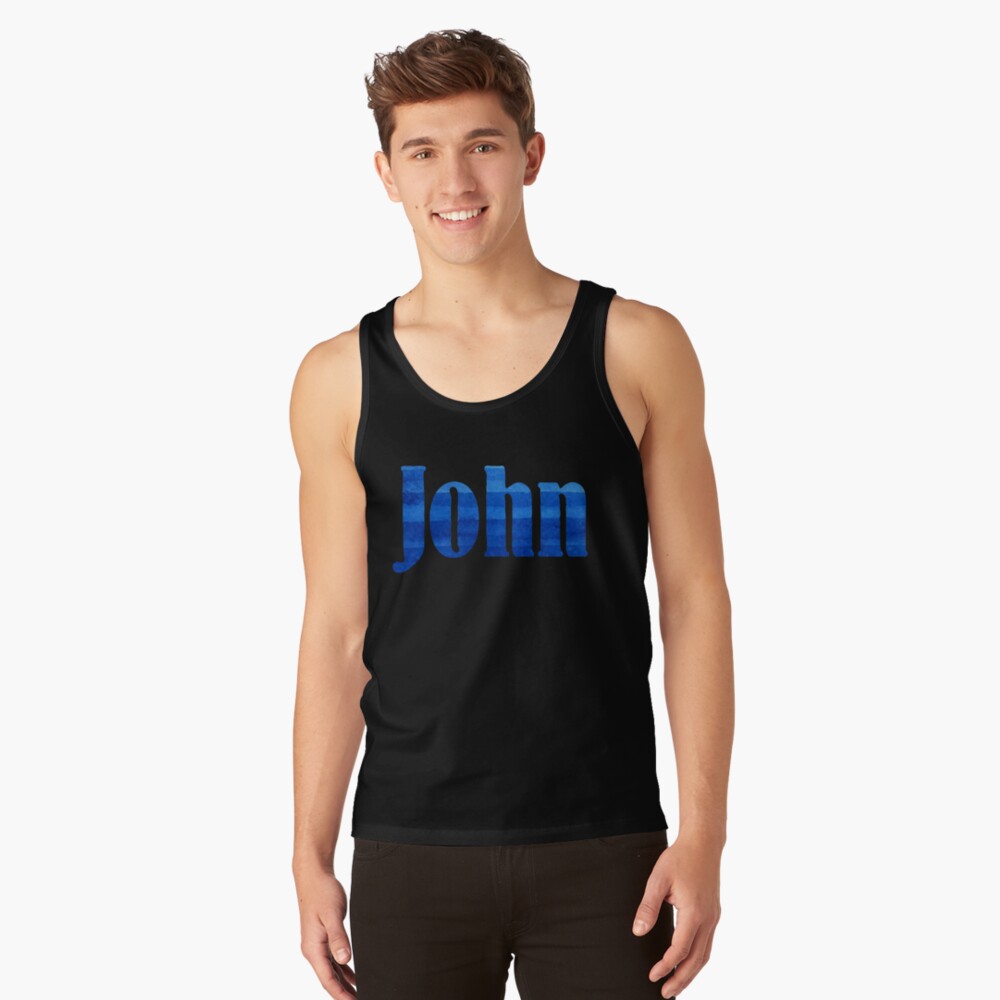 "John boys name blue watercolor design" Sticker for Sale by ComicKitsch ...