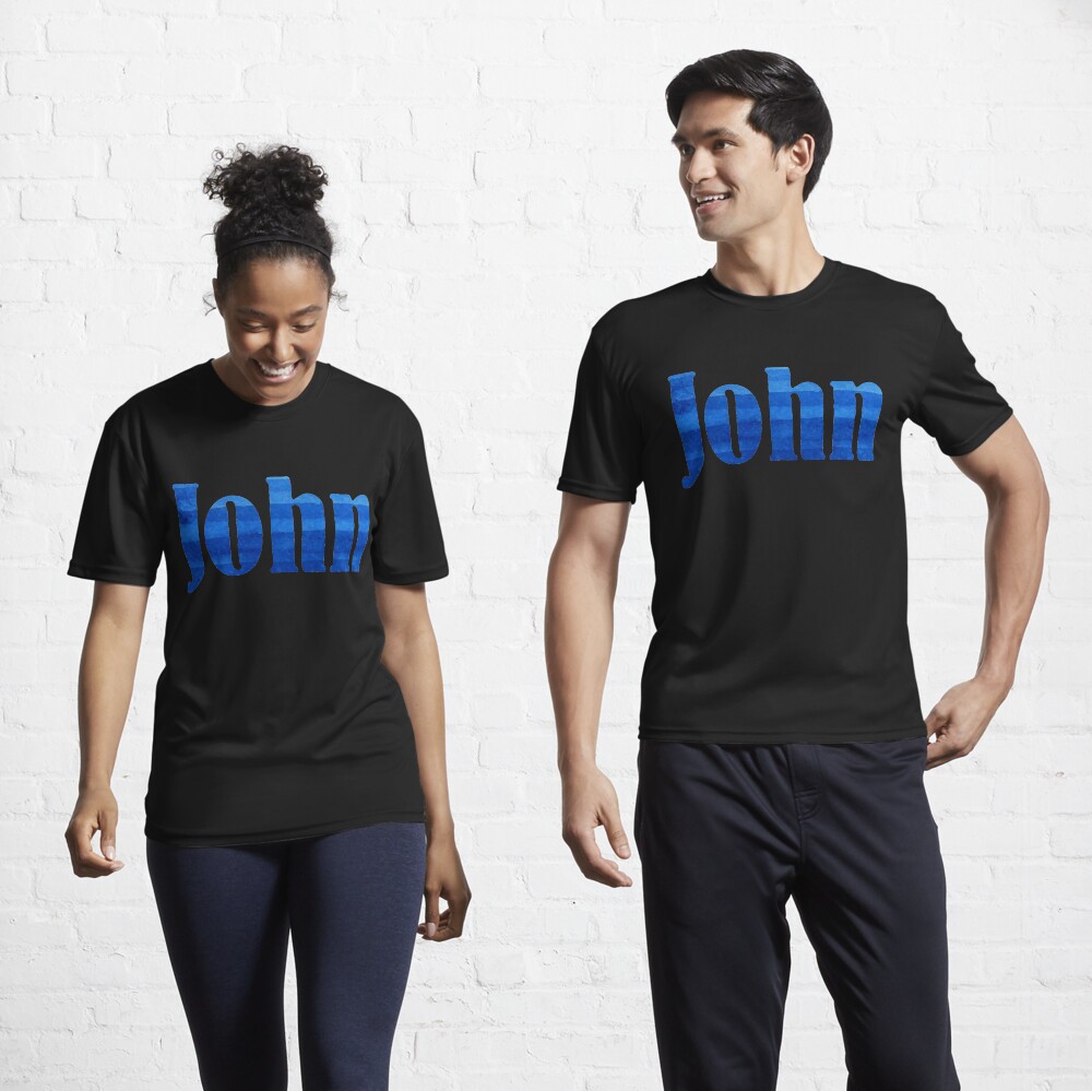"John boys name blue watercolor design" Sticker for Sale by ComicKitsch ...
