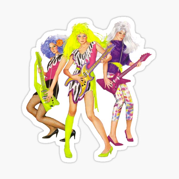 "Jem and the holograms" Sticker for Sale by nostalgic-stuff | Redbubble