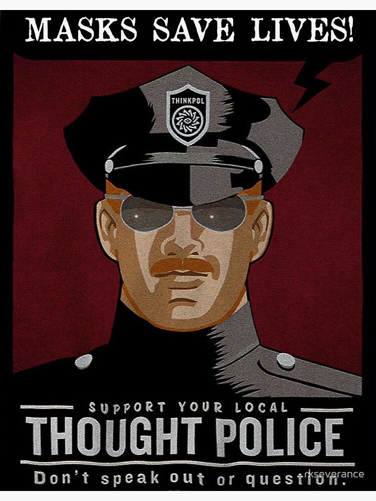 "Mask Police" Sticker for Sale by rkseverance | Redbubble