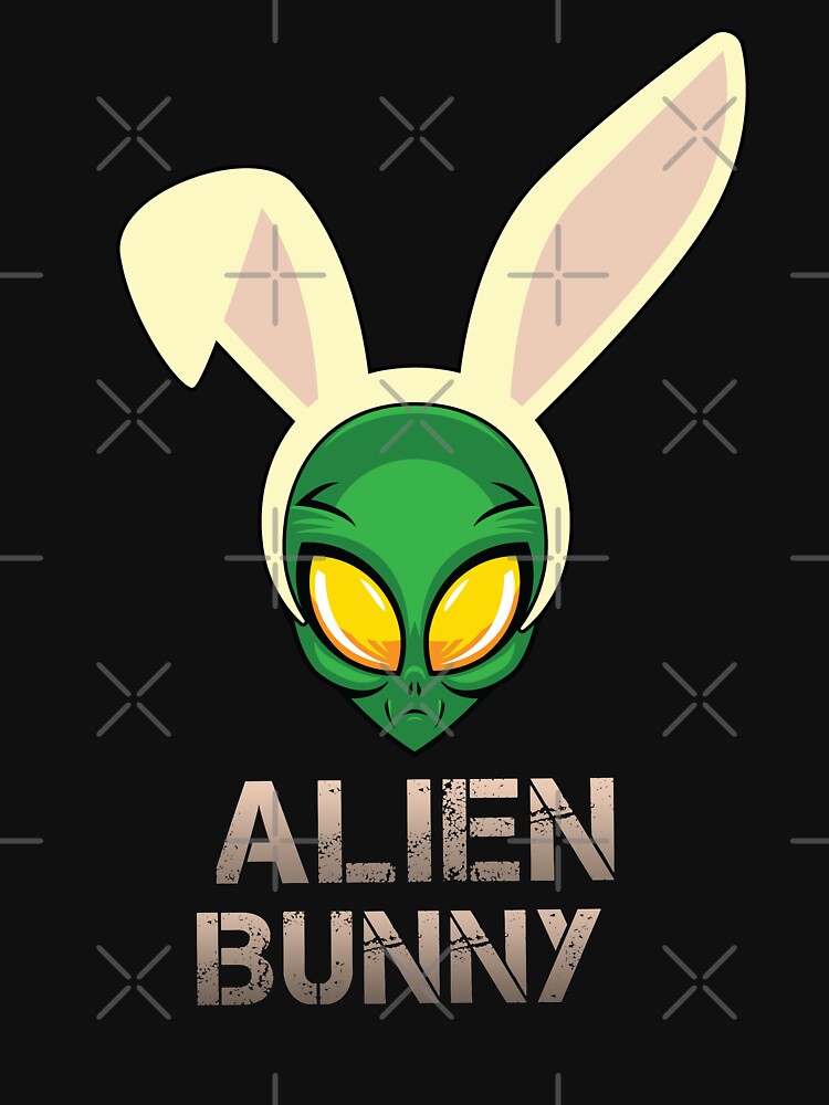 "Cute Easter Day Alien Bunny Ears UFO Rabbit Lover" T-shirt for Sale by ...