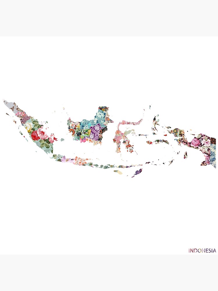 "Indonesia map" Poster for Sale by FlowersMaps | Redbubble