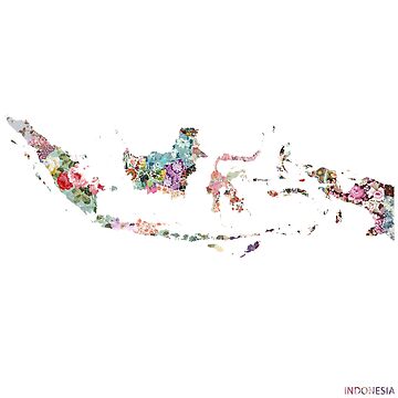"Indonesia map" Poster for Sale by FlowersMaps | Redbubble