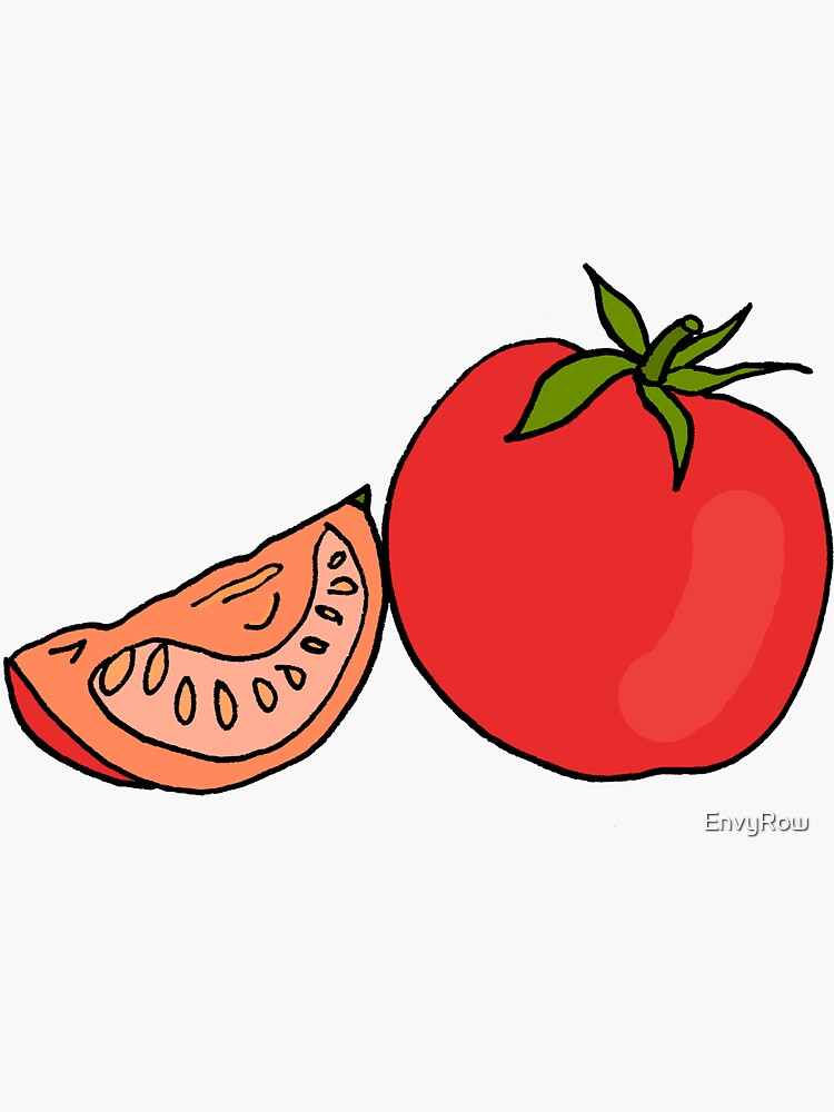 "Tomato" Sticker for Sale by EnvyRow | Redbubble