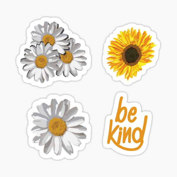 "Vintage Daisy Pack" Sticker for Sale by Mooostickers | Redbubble