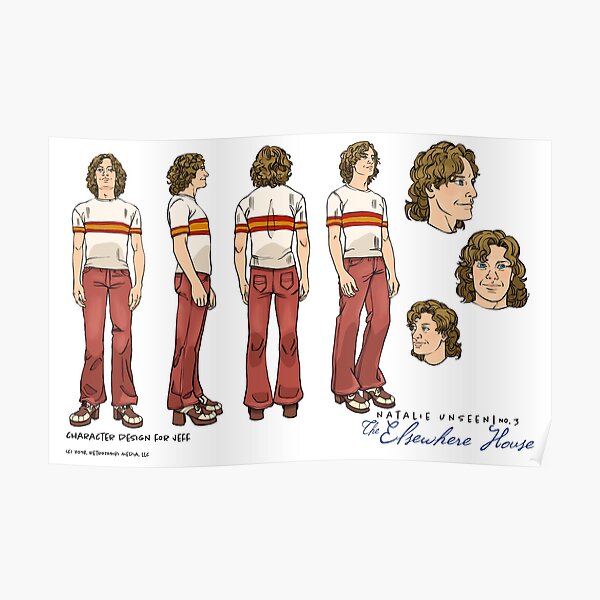 "Jeff Character Design" Poster by WendiSF | Redbubble