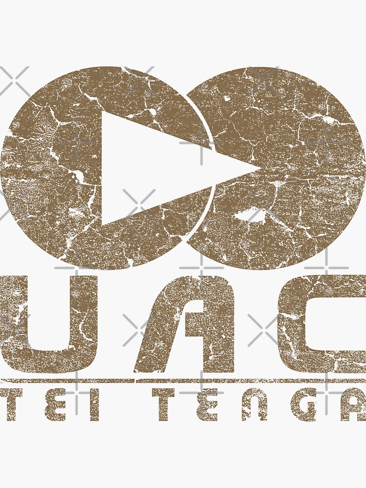 "DOOM UAC Vintage" Sticker by FbsArts | Redbubble