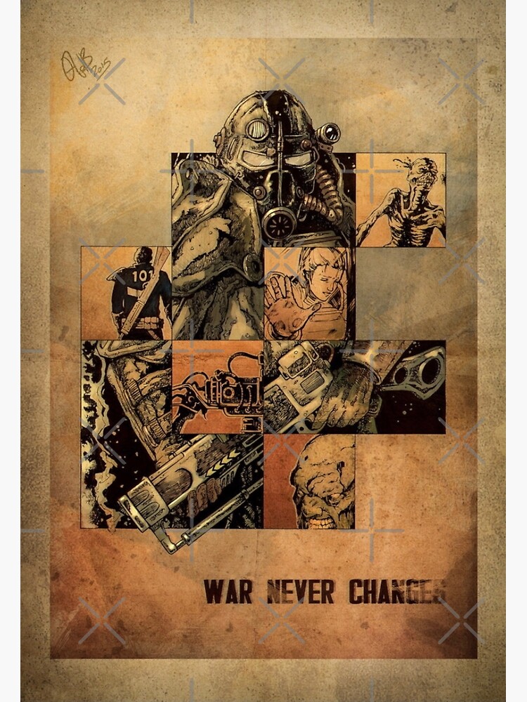 "War never changes" Poster for Sale by Pjbaratix | Redbubble