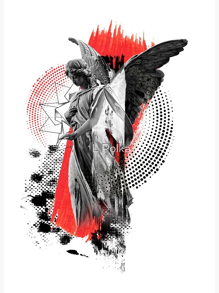 Lámina rígida for Sale con la obra «Trash Polka "Ángel"» de L Polka ...