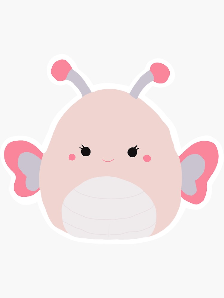 "pink butterfly squishmallow sticker" Sticker for Sale by Jaycicole ...