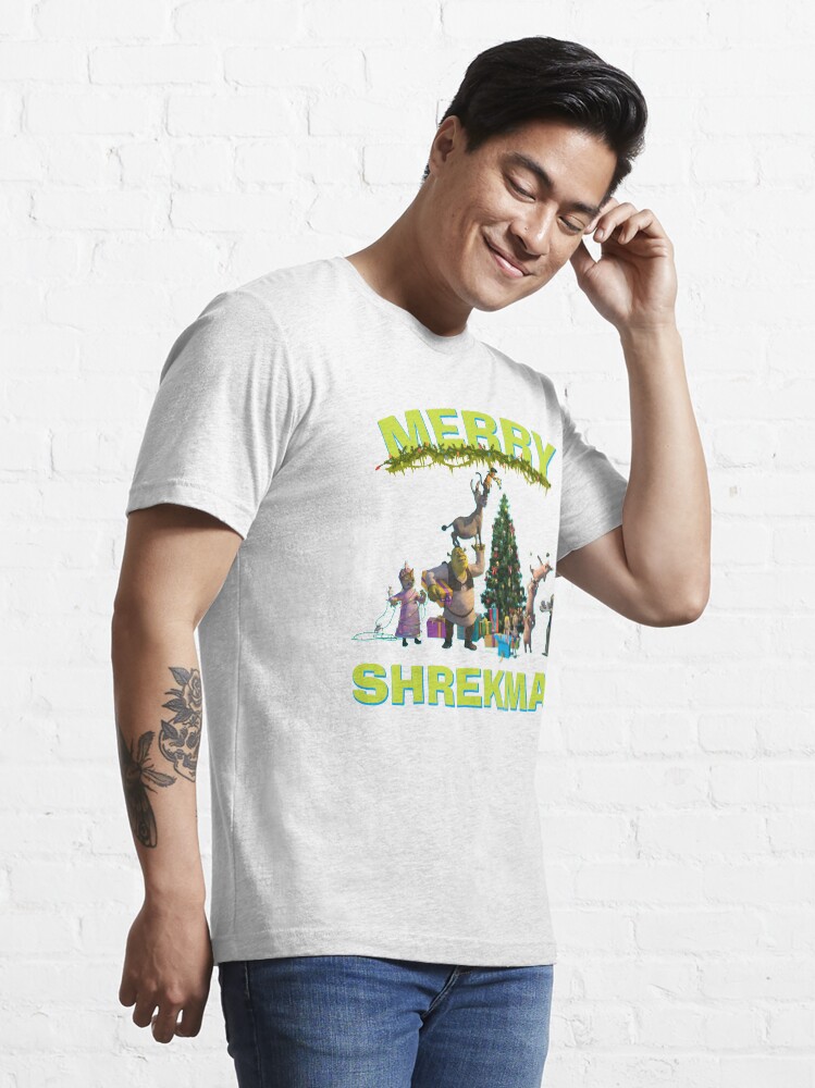 "Shrek Merry Shrekmas Christmas Cast Portrait" Essential T-Shirt for ...