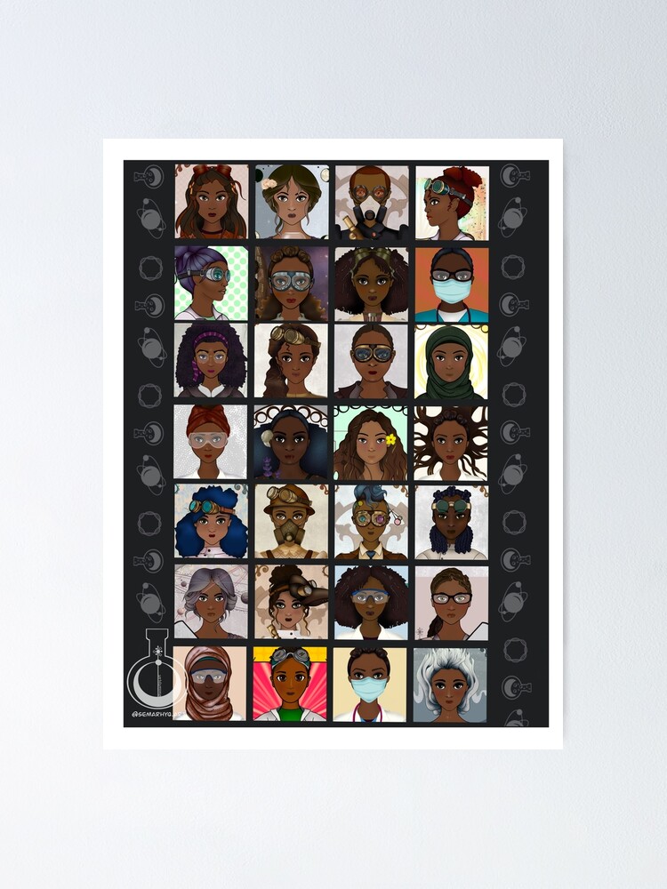 "Black Excellence (Black Women in STEM)" Poster for Sale by Semarhy ...