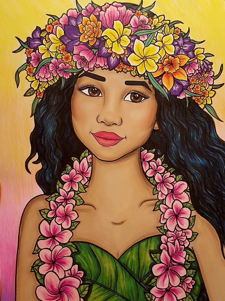 "Leilani - Hawaii" Sticker for Sale by ColorByCulture | Redbubble