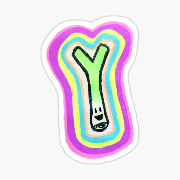"Laughing Leek" Sticker for Sale by Meshitero | Redbubble