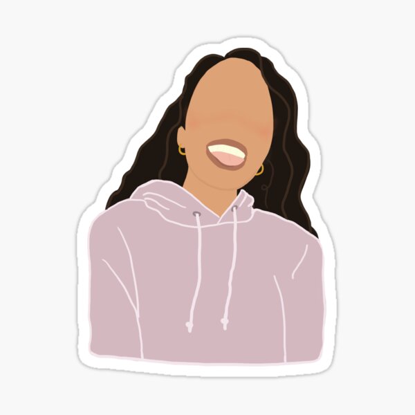"Brown Girl Sticker" Sticker for Sale by potatopraga | Redbubble