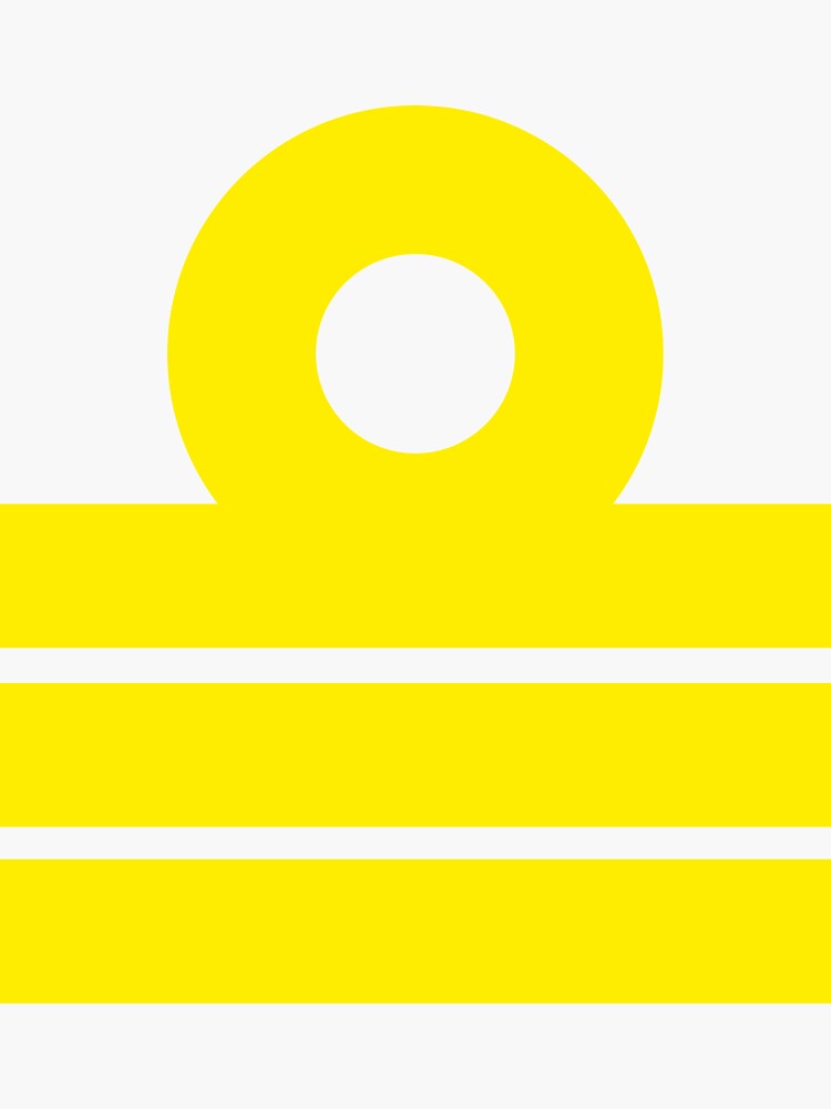 "Chief Mate Epaullets Maritime Hierarchy, Black. Loop." Sticker for ...