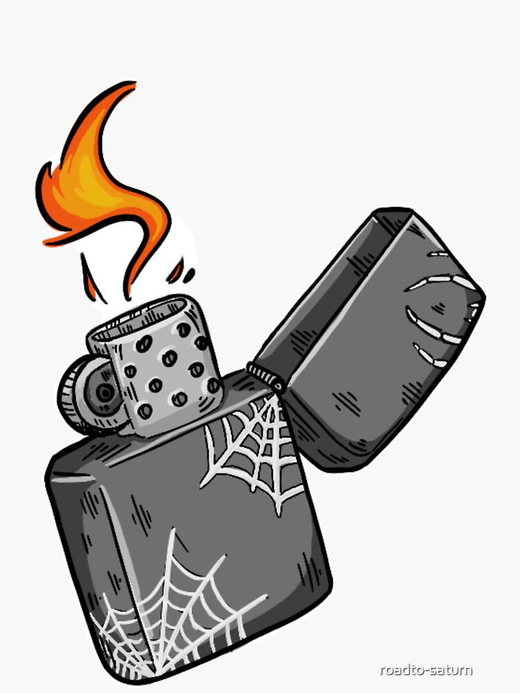 "Web Lighter" Sticker for Sale by roadto-saturn | Redbubble