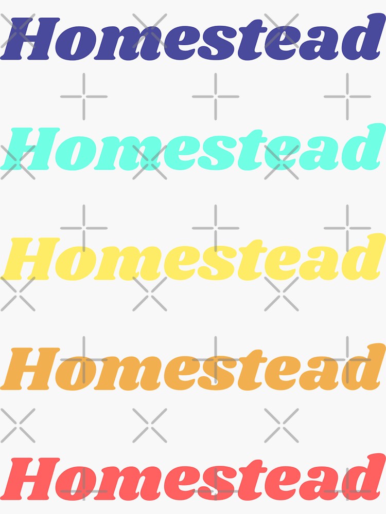 "Homestead Florida Pastel Pack" Sticker for Sale by Taumaturgo | Redbubble