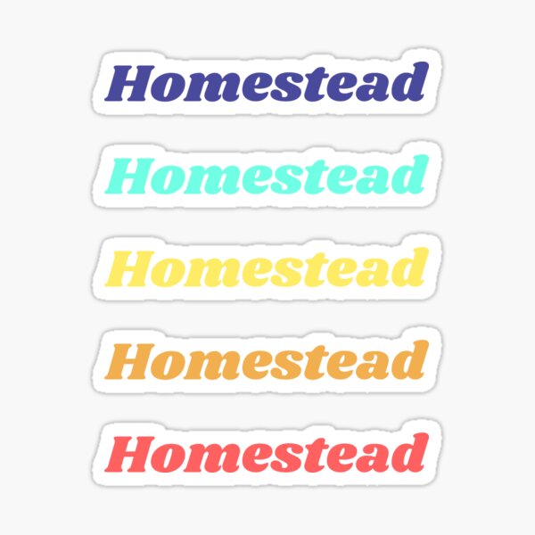 "Homestead Florida Pastel Pack" Sticker for Sale by Taumaturgo | Redbubble