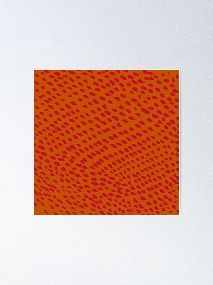"Bright Red Flow" Poster by vizslapose | Redbubble