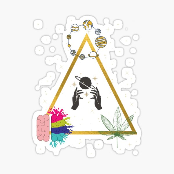 " UNIVERSE Stoner | Smart Successful Stoner | Spiritual Weed |" Sticker ...