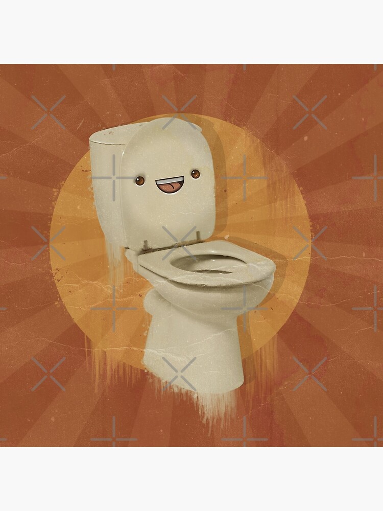 "Happy toilet" Poster for Sale by Chrisjeffries24 | Redbubble
