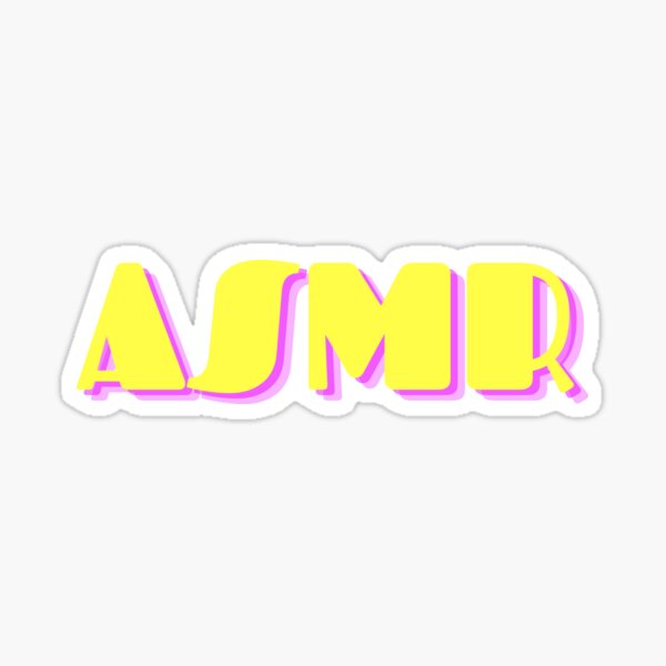 "ASMR" Sticker by GEHANX36 | Redbubble