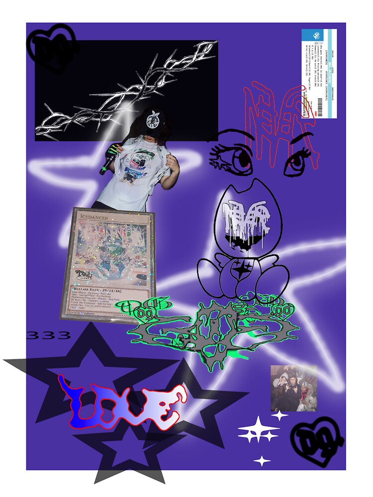 "drain gang bladee image/poster 2" Sticker by Kratonic | Redbubble