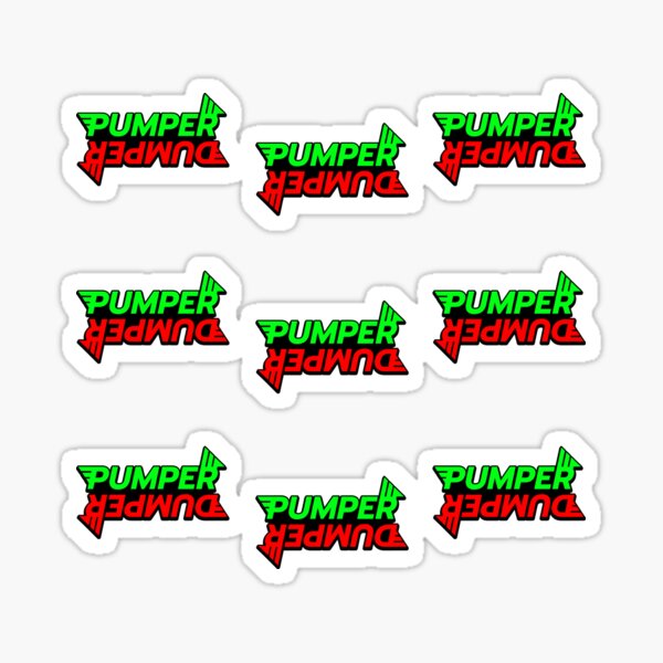 "PUMPER DUMPER " Sticker for Sale by mercsarcastica | Redbubble