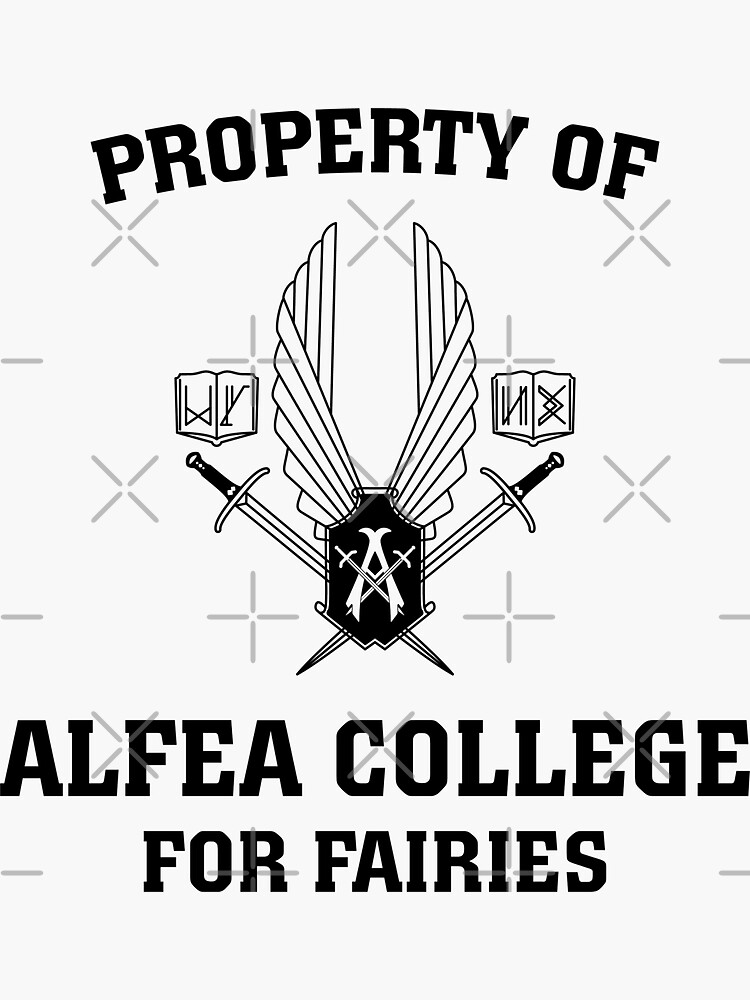 "Property of Alfea College for Fairies" Sticker for Sale by ...