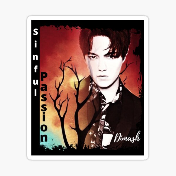 "SINFUL PASSION Dimash Kudaibergen" Sticker for Sale by DimashMerch ...