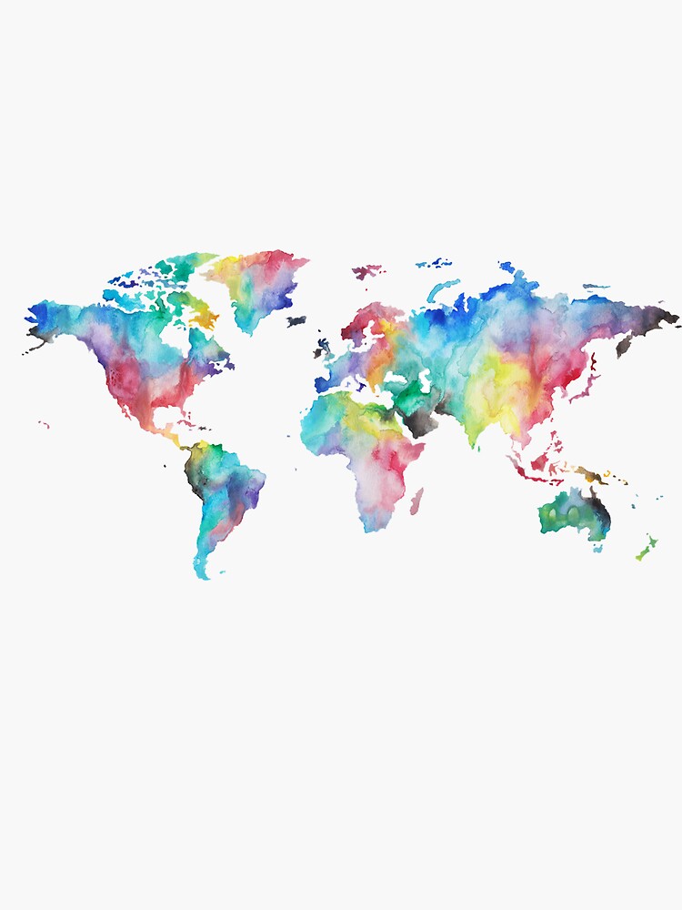 "World" Sticker for Sale by jodyseidel | Redbubble