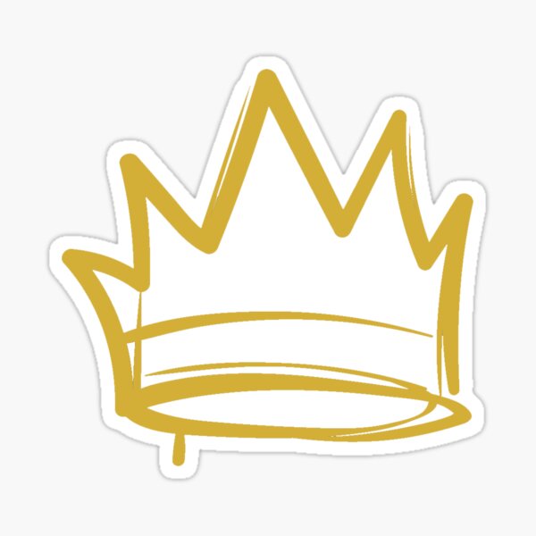 "Gold Crown Drip" Sticker for Sale by Loc-Them-Up | Redbubble