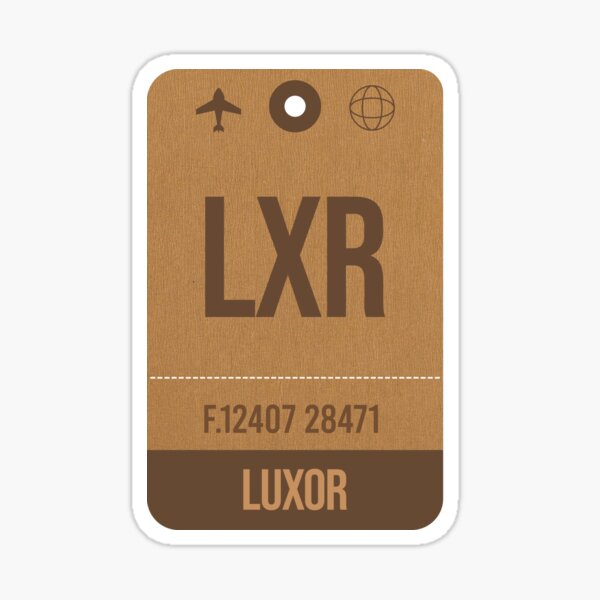 "Luxor,LXR,Egypt Airport Vintage Luggage Tag Gift Idea For Traveller ...