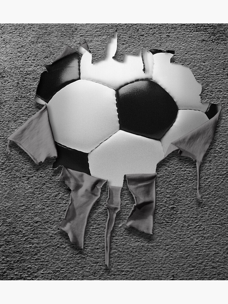 "Shredded, Ripped and Torn Soccer (Futbol)" Sticker by eBrushDesign ...