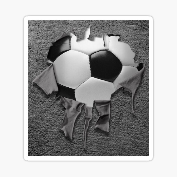 "Shredded, Ripped and Torn Soccer (Futbol)" Sticker by eBrushDesign ...