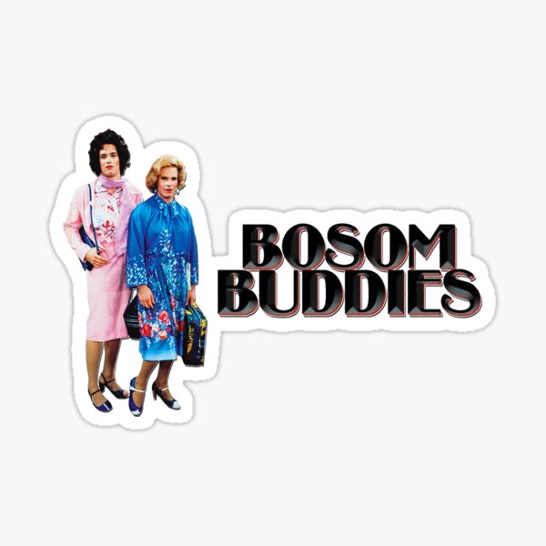 "Retro Bosom Buddies 80s Throwback Tribute" Sticker for Sale by 90snerd ...