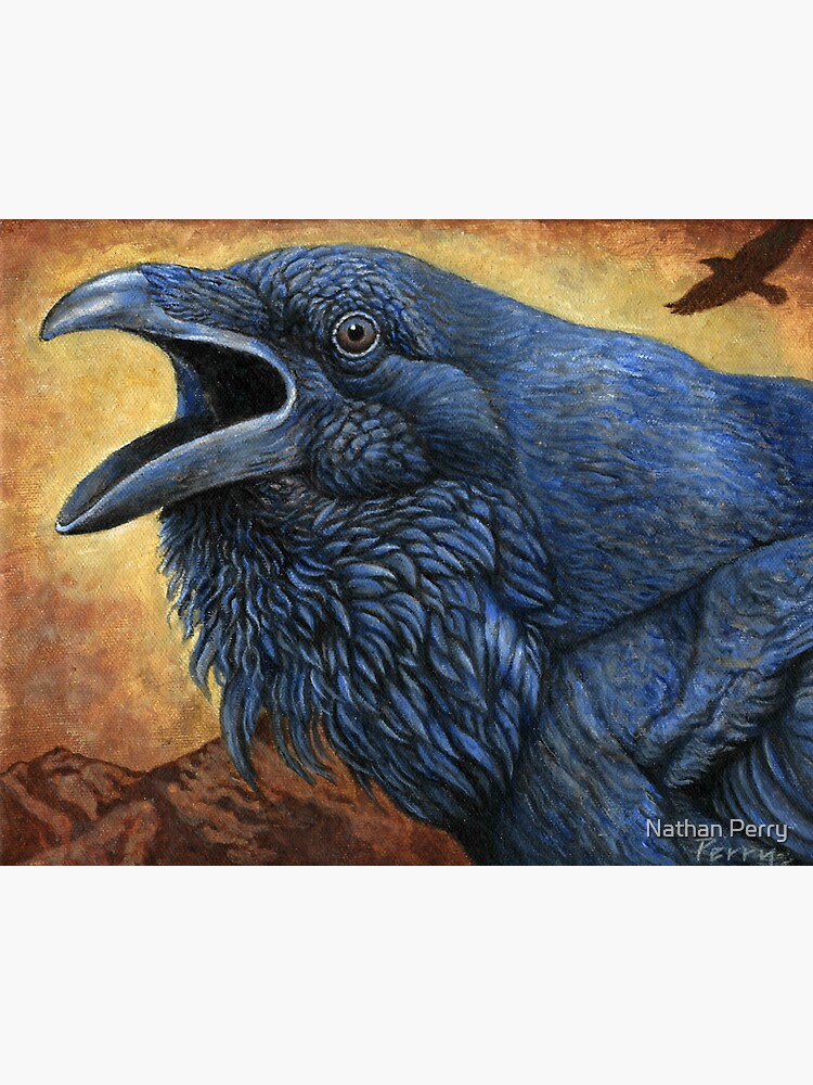"Calling Raven" Sticker by nhperry01 | Redbubble