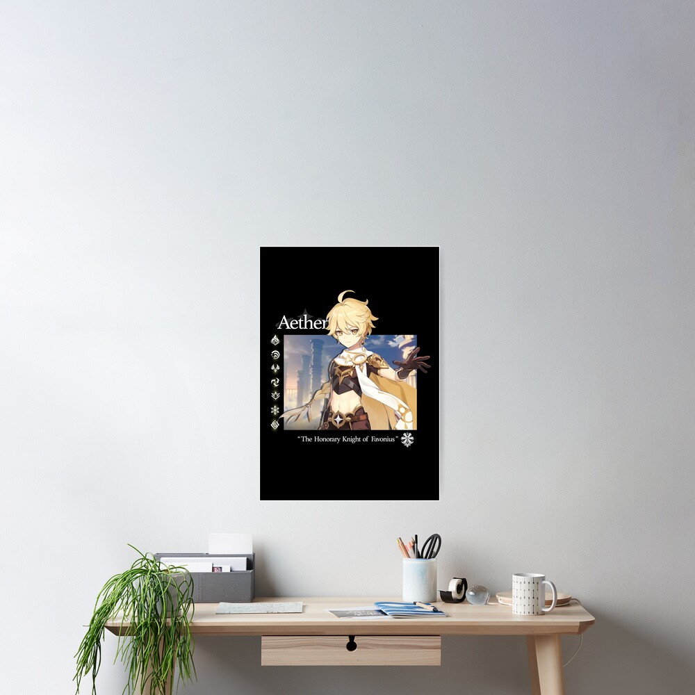 "Aether - Genshin Impact " Poster by LordAnimation | Redbubble