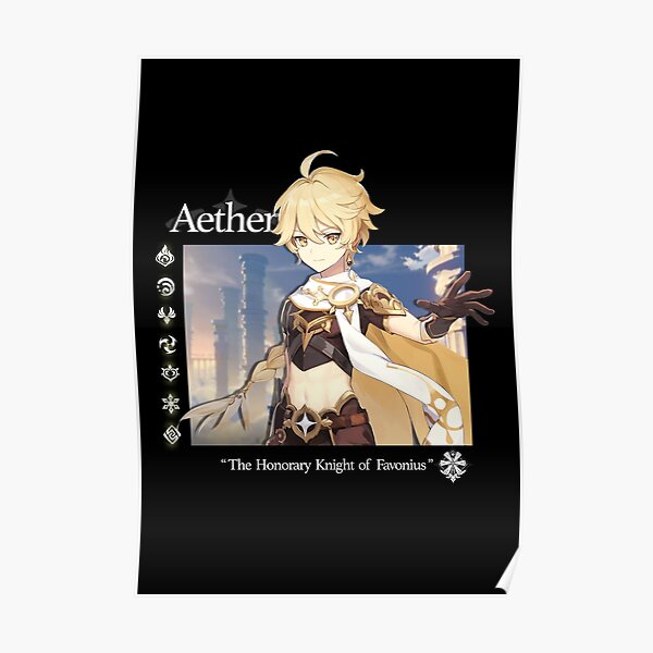 "Aether - Genshin Impact " Poster by LordAnimation | Redbubble