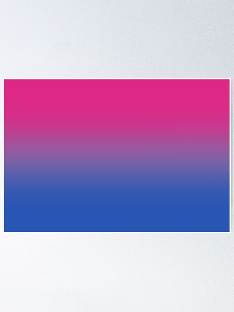 "Bisexual Pride Flag Gradient" Poster for Sale by JustGottaDraw | Redbubble