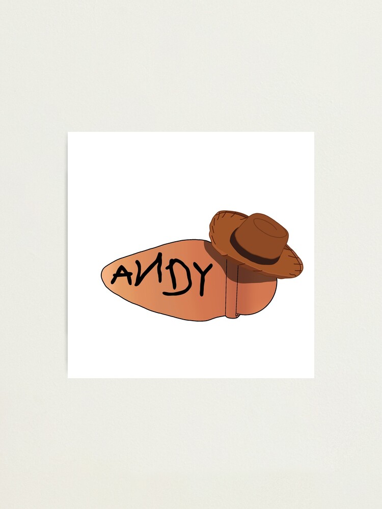 "Andy Labeled Boot with Cowboy Hat" Photographic Print by DoodlesByNat ...