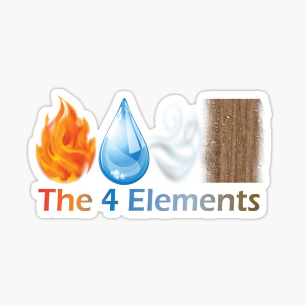 "Four Elements" Sticker for Sale by NiceShirtY | Redbubble